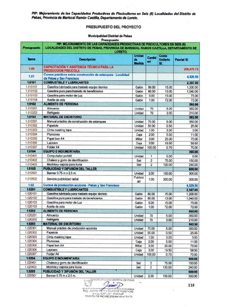 Presupuesto Pebas Pdf
