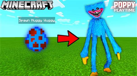 How To Spawn Huggy Wuggy In Minecraft Poppy Playtime Batdr Minecraft