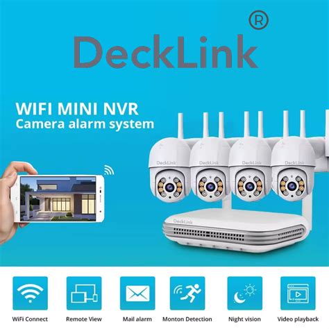 Decklink Wifi Wireless Ip 5mp Cctv Camera Full Set Revolving Ptz Night