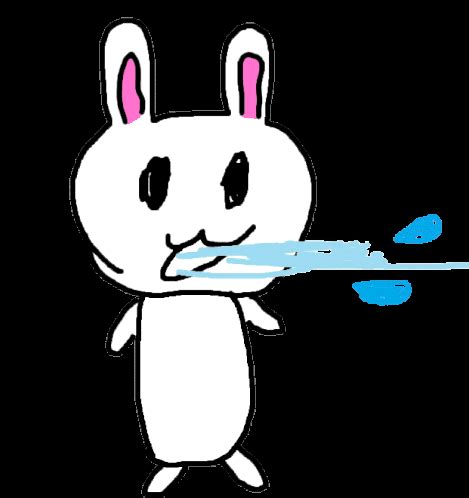 Spittingrabbit Spitting Sticker Spittingrabbit Rabbit Spitting Discover Share GIFs