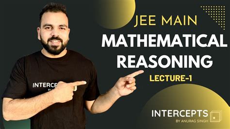 Jee Main Mathematical Reasoning Lecture 1 Youtube