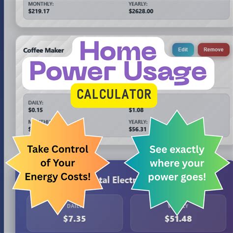 Home Power Usage Calculator Home Saver Tools