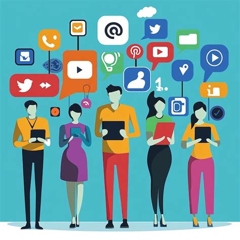 People Testing Social Media Premium Ai Generated Image