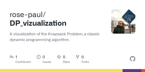 Github Rose Paul Dp Vizualization A Visualization Of The Knapsack