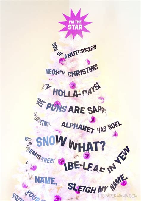 Day 3 Of My 50 Diy Days Of Christmas Punny Christmas Tree