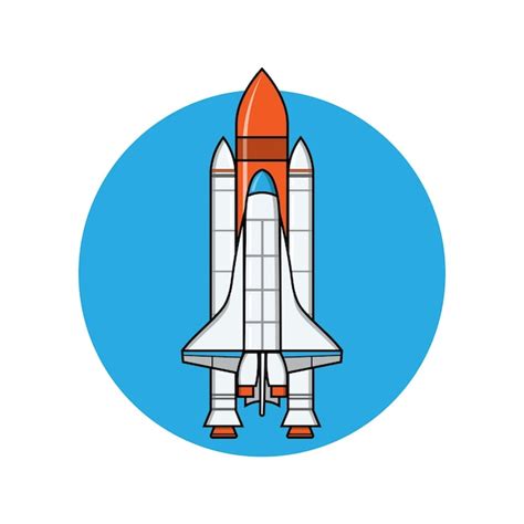 Premium Vector Space Shuttle Rocket Rocket Launch Vector
