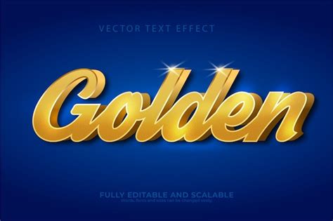 Premium Vector Vector Golden Text Effect Fully Editable