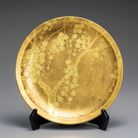 飾り皿 しだれ桜 金沢金箔の箔一 HAKUICHI STYLE