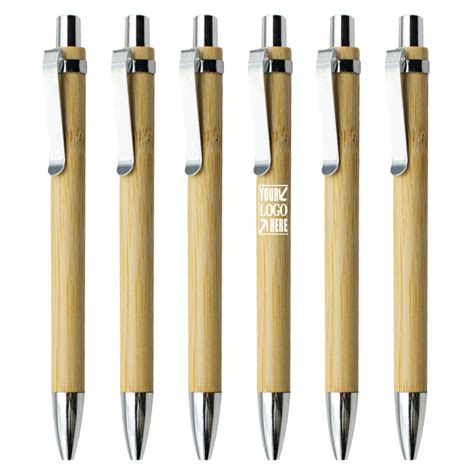 Retractable Ballpoint Bamboo Pen Miss Promotion