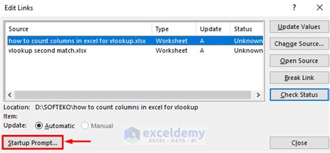 This Workbook Contains Links To Other Data Sources Error In Excel 2