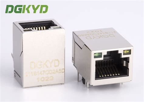 Female Rj45 Jack Connector Shielded 8p8c Telecom Port 100 Base Tx