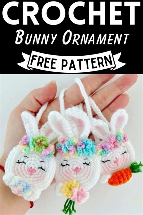 Crochet Bunny Ornament Pattern For Easter Day Clairea Belle Makes