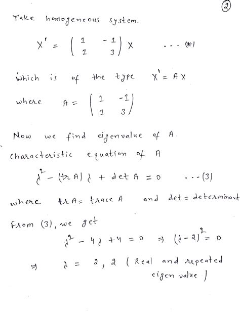 Solved Solve The Given Initial Value Problem X 1 1 X X0