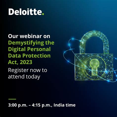 Deloitte On Linkedin Dpdpact2023 Webinar Dpdpa Nowtonext Riskadvisory Dataprivacy…