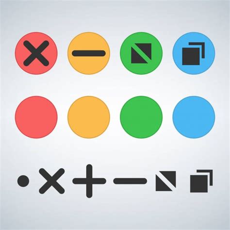 ᐈ Iconos de cerrar minimizar y maximizar vectores de stock ilustraciones maximizar minimizar