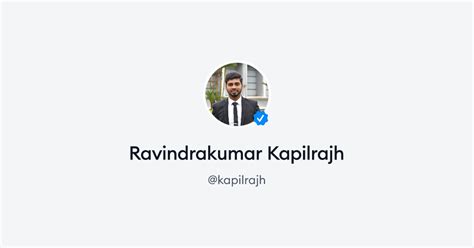 Ravindrakumar Kapilrajh Senior Software Engineer Infinity