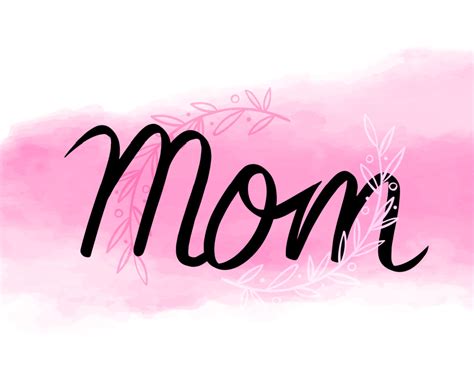 Mom Written In Cursive How To Write Mom With Style Real Easy