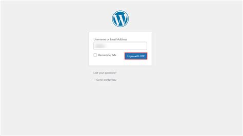 Guide For Wordpress Default Login Forms With Otp Verification