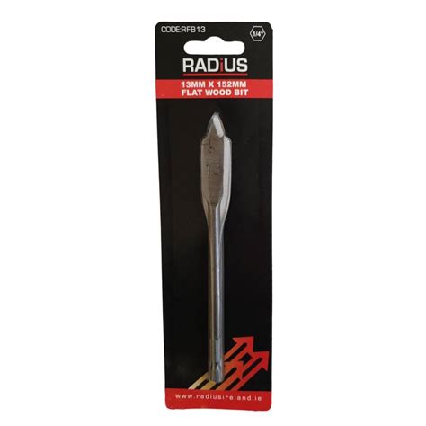 Radius 13mm X 152mm Flat Wood Bit Dynamite Hardware
