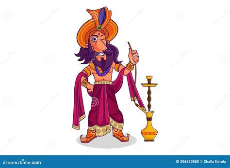 Vector Cartoon Illustration Of Shakuni Stock Vector Illustration Of