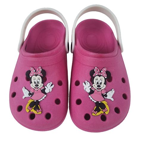 Babuche Sandália Infantil Minie Pink Tipo Crocs Chinelo Shopee Brasil