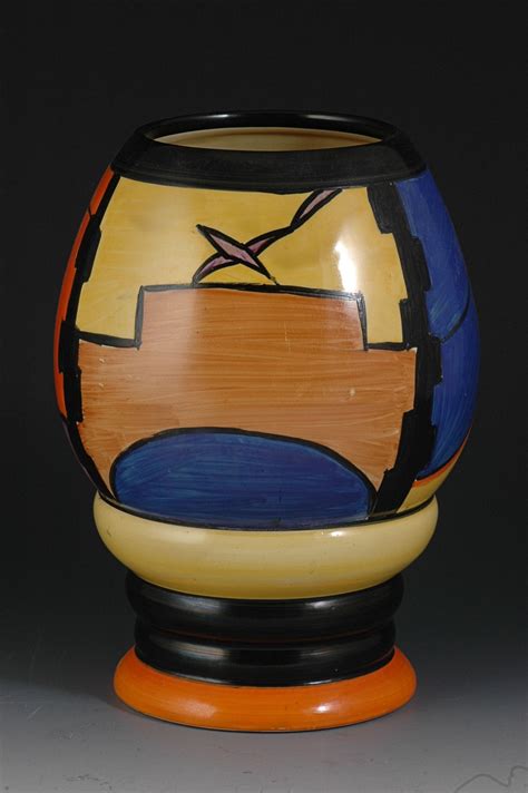 Clarice Cliff Sunray 362 Vase C 1929