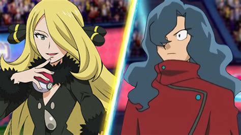 Pokemon Battle Cynthia Vs Tobias Cynthia Anime Team YouTube
