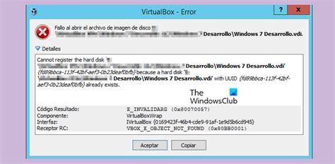 Vboxeobjectnotfound 0x80bb0001 Virtualbox Error
