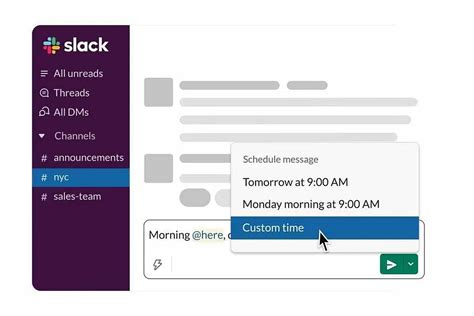 Slack Getting Scheduled Send Message Feature Users Can Now Set Custom