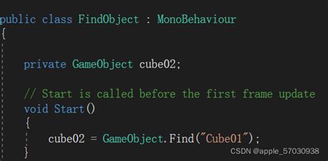 Unity3d获取游戏物体gameobjectunity 得到 任意 Gameobject Csdn博客