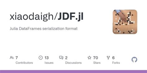 Jdfjl Julia Dataframes Serialization Format Rhypeurls