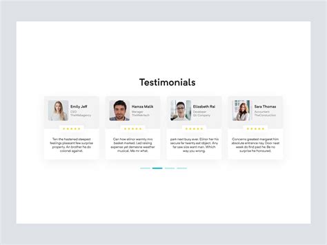 Testimonials Section Figma And Adobe Xd Resources Ui Dux