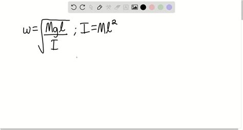 Solved Show That Equation 14 51 For The Angular Frequency Of A Physical Pendulum Gives Equation
