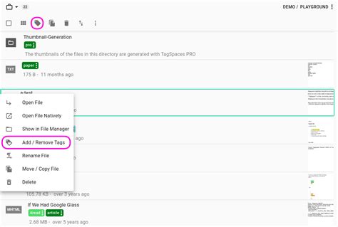 Organizing Files And Folders With Tags TagSpaces Docs