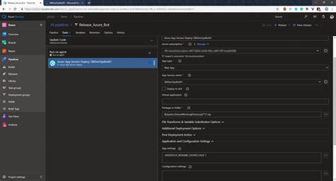 Setting Up A Build And Release Pipeline For Azure Bot Service Using