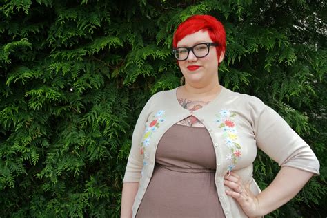 Cardigan Girls Next Door Red Hair Nerd Glasses