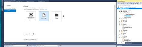Web Deployment Visual Studio 2017 Not Able To See Publish Profiles