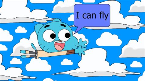 Gumball Watterson Saying I Can Fly But Diff Langs By Dzinymaster On
