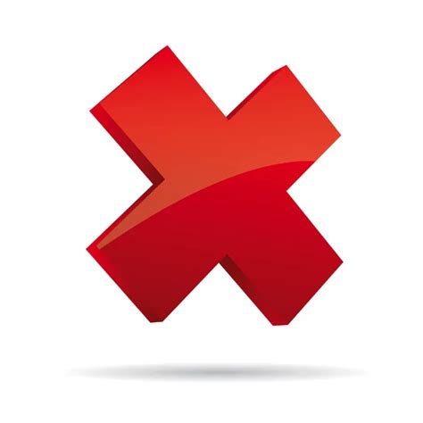 Vector Red X Cross Sign Icon Stock Vector Rclassenlayouts 8737960