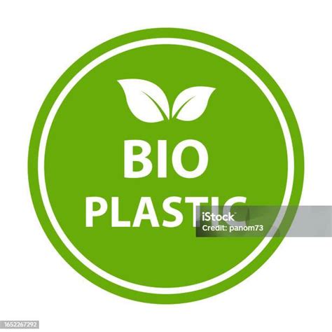 생분해성 플라스틱 아이콘 벡터 식물 그래픽 디자인 로고 웹사이트 소셜 미디어 모바일 앱 Ui를 위한 친환경 퇴비화 재료 생산 0에 대한 스톡 벡터 아트 및 기타 이미지