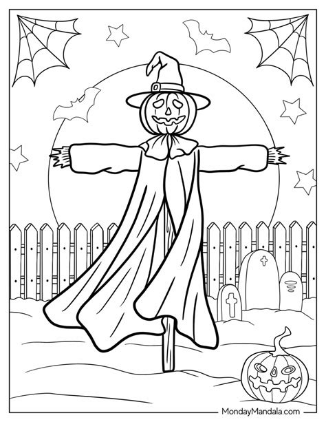 14 Scarecrow Coloring Pages Free Pdf Printables