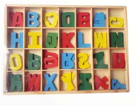 Juego Didactico De Madera Letras Abecedario Doble Juego Mercado Libre