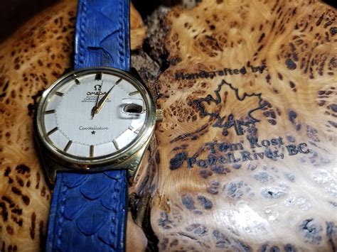 [omega] Vintage Constellation On Blue Python R Watches