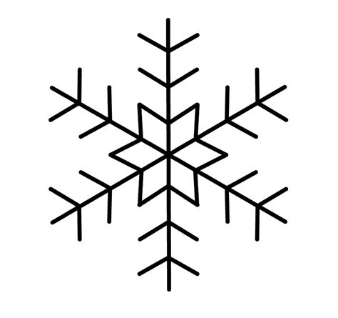 How To Draw A Simple Snowflake