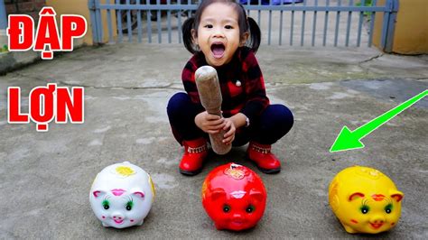 Trò Chơi Đập Heo Đất Nhận Phần Thưởng Bé Nhím TV Đồ Chơi Trẻ Em