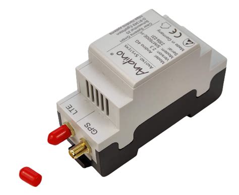 4g Lte Modem On Din Rail In Control Cabinet