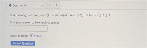 Solved Find The Length Of The Curve Chegg