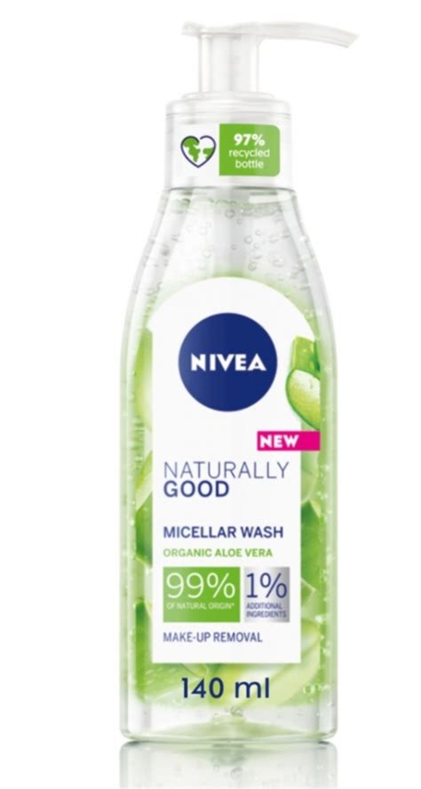 Мицеллярный гель для умывания NIVEA Naturally Good Micellar Wash ...