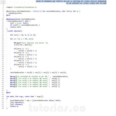 Poo Arrays Objective C Hallar La Cantidad De Vocales