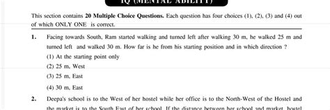 This section contains 20 Multiple Choice Questions. Each question has fou..